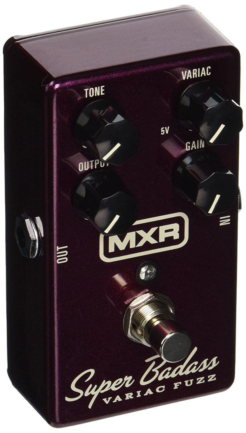 MXR M236 Super Badass Variac Fuzz Distortion Effects Pedal BUNDLE w/ 2 Patch Cables and Dunlop PVP101 Pick Pack
