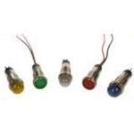 OEM Dialight 656-3403-303F,LED Panel Mount Indicator Uni-Color Blue 640mcd 2-Pin (10 Items)