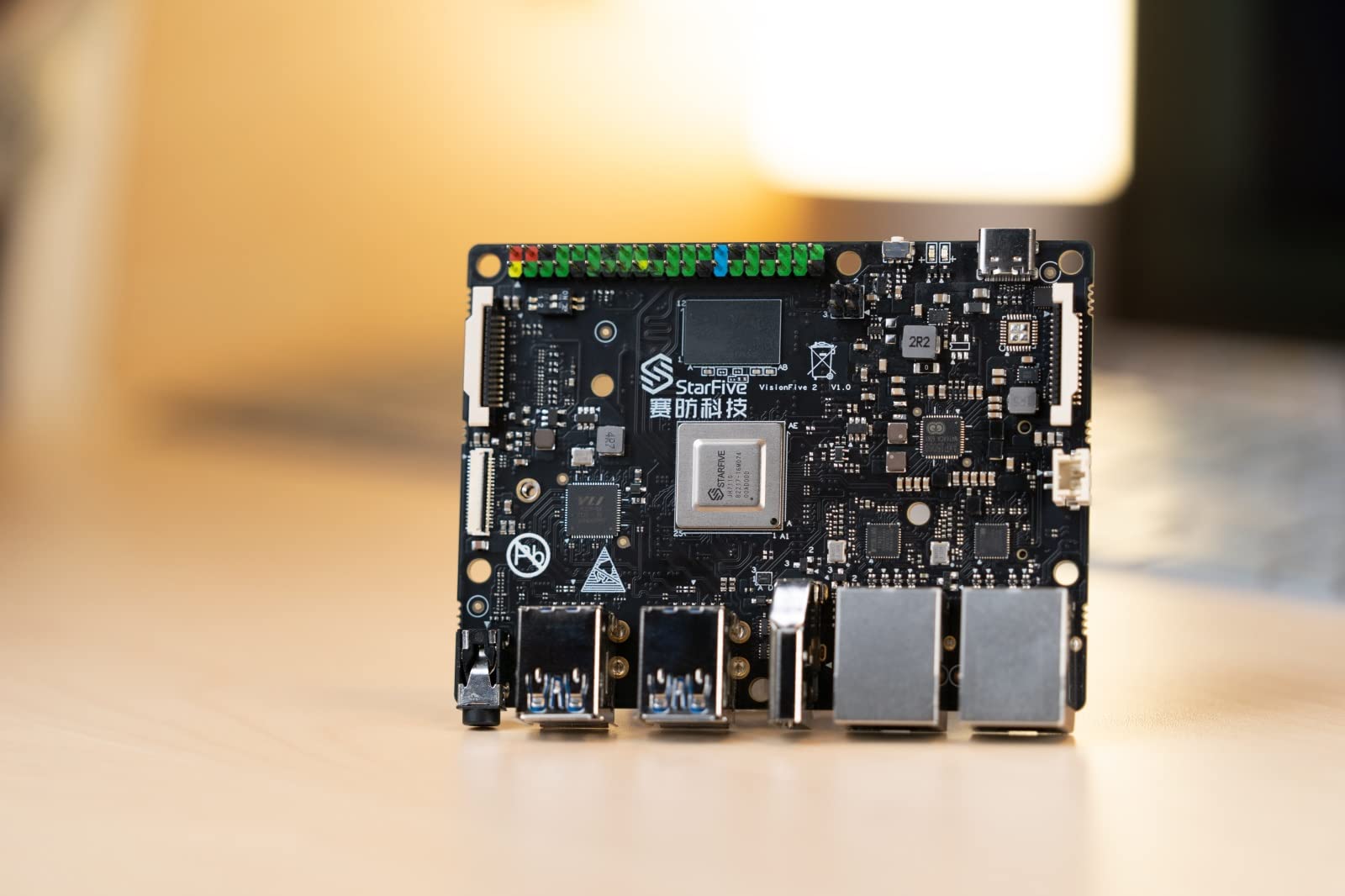 youyeetoo StarFive VisionFive2 RISC-V Single Board Computer, 4G Early Bird, StarFive JH7110 with RISC-V U74, Dual LAN Port with 2 x 1Gbit (Version B)