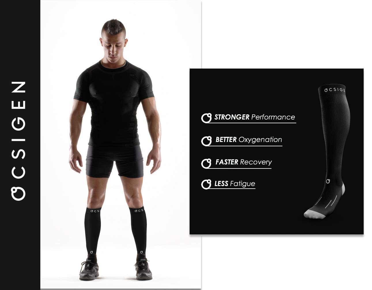 Ocsigen Compression Socks for Men and Women | Fitness, Circulation, Stamina
