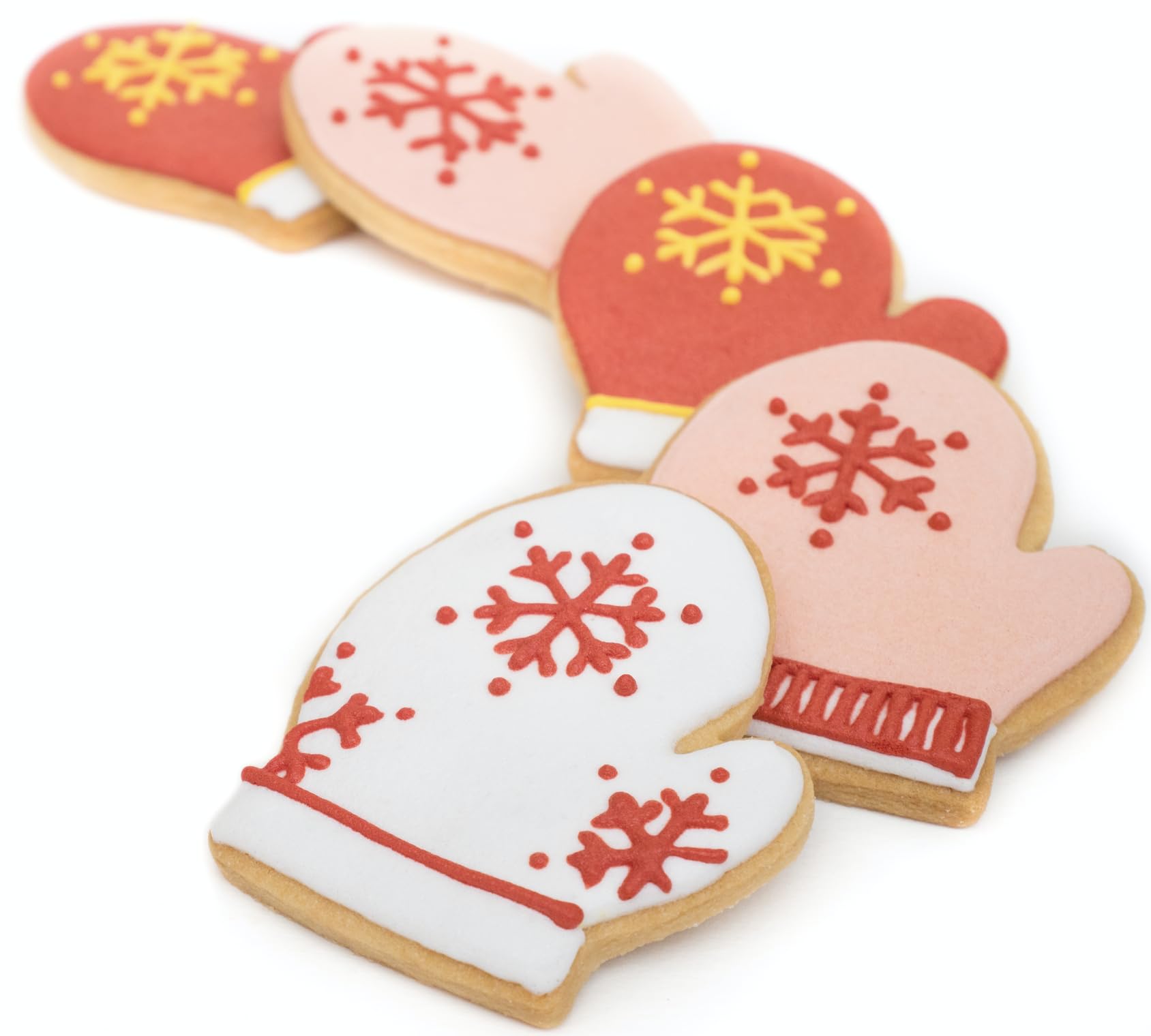 Sweet Cookie Crumbs Mitten Cookie Cutter - Stainless Steel - Dishwasher Safe (Mitten 3 Piece)