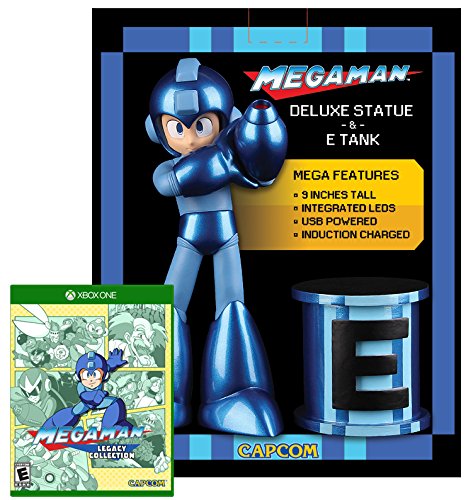Mega Man Statue & E-Tank with Mega Man Legacy Collection Game - Xbox One Special Edition