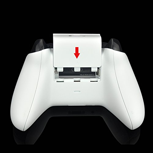 Megadream Xbox One Dual Charging Charger Docking Station Stand, 2 x 300mAh Rechargeable Battery Pack & Charge Cable for Microsoft Xbox One, Xbox One Slim, Xbox One X, Xbox One Elite Controller - White
