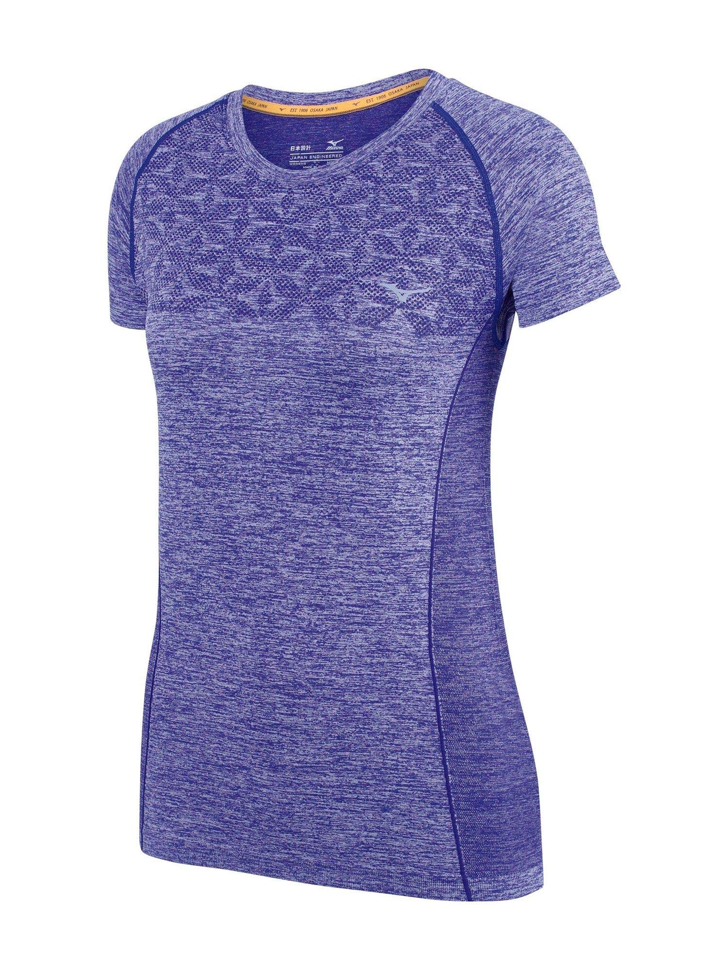 Mizuno Running Women's Seeker 2.0 Tee, Large, Purple