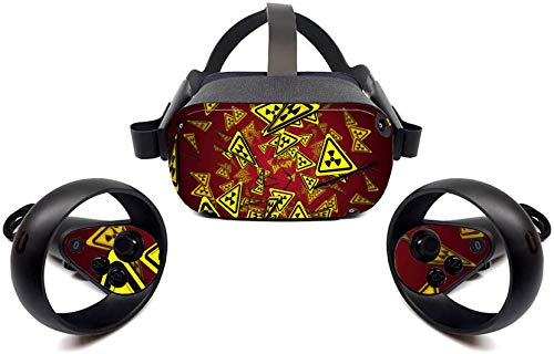 Oculus Quest Accessories Skins Caution Sign VR Headset and Controller Decal Sticker Protective ok anh yeu