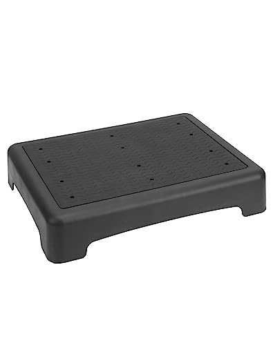 Step Stool for Adults, Heavy Duty, Anti-Slip, Ideal for Outdoor, Kitchen, Bathroom, Bedroom, Plastic, Holds 440 lbs, Half Step Ladder(Medium-Sized)