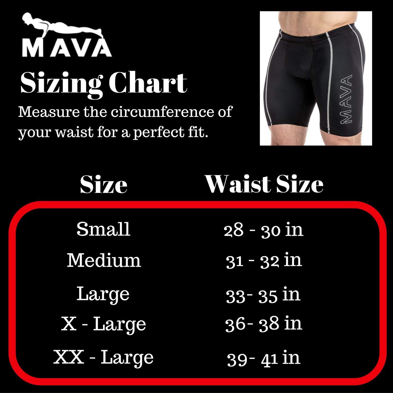 Mava Men’s Compression Short Leggings| Base Layer Tights for Workouts, Running, Cycling, Sports, Training, Weightlifting, Capri, M