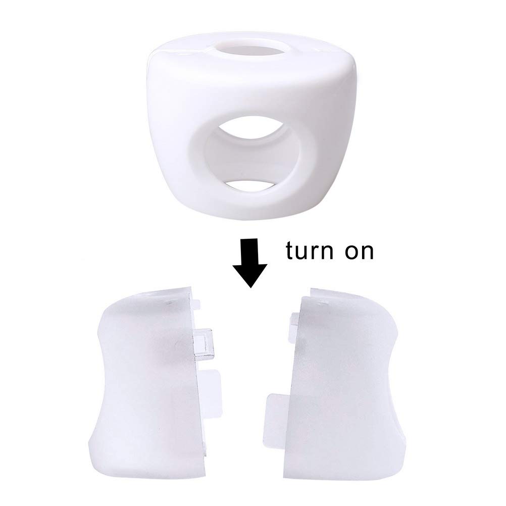 Pengxiaomei 4pcs Kids Safety Round Door Knob Covers, Child Proof Door Knobs Universal Design Fits Most Door Knob Covers