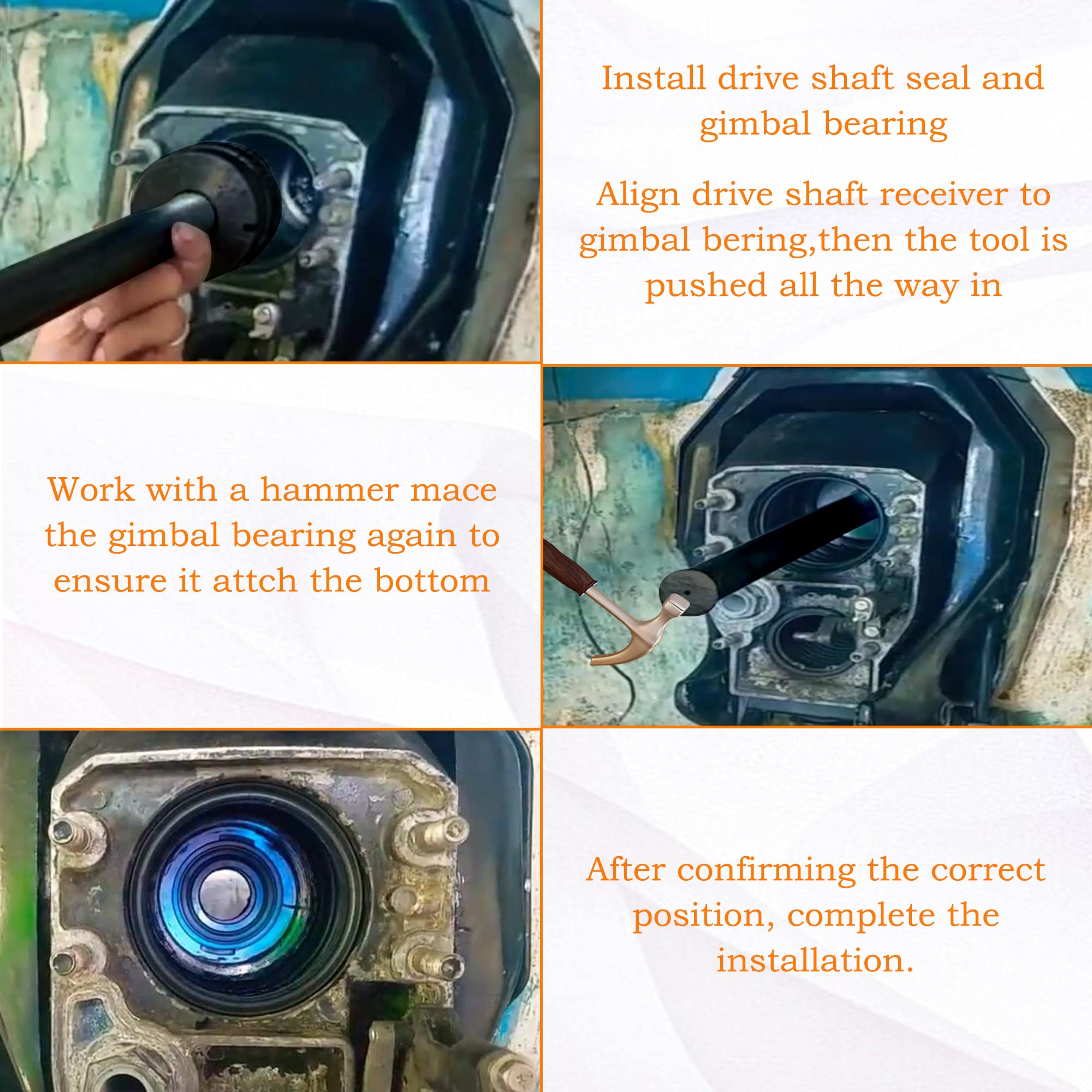 Mejiao Heavy Duty Engine Alignment Tool for Mercuiser Alpha/MR/Bravo/OMC/Cobra/Volvo