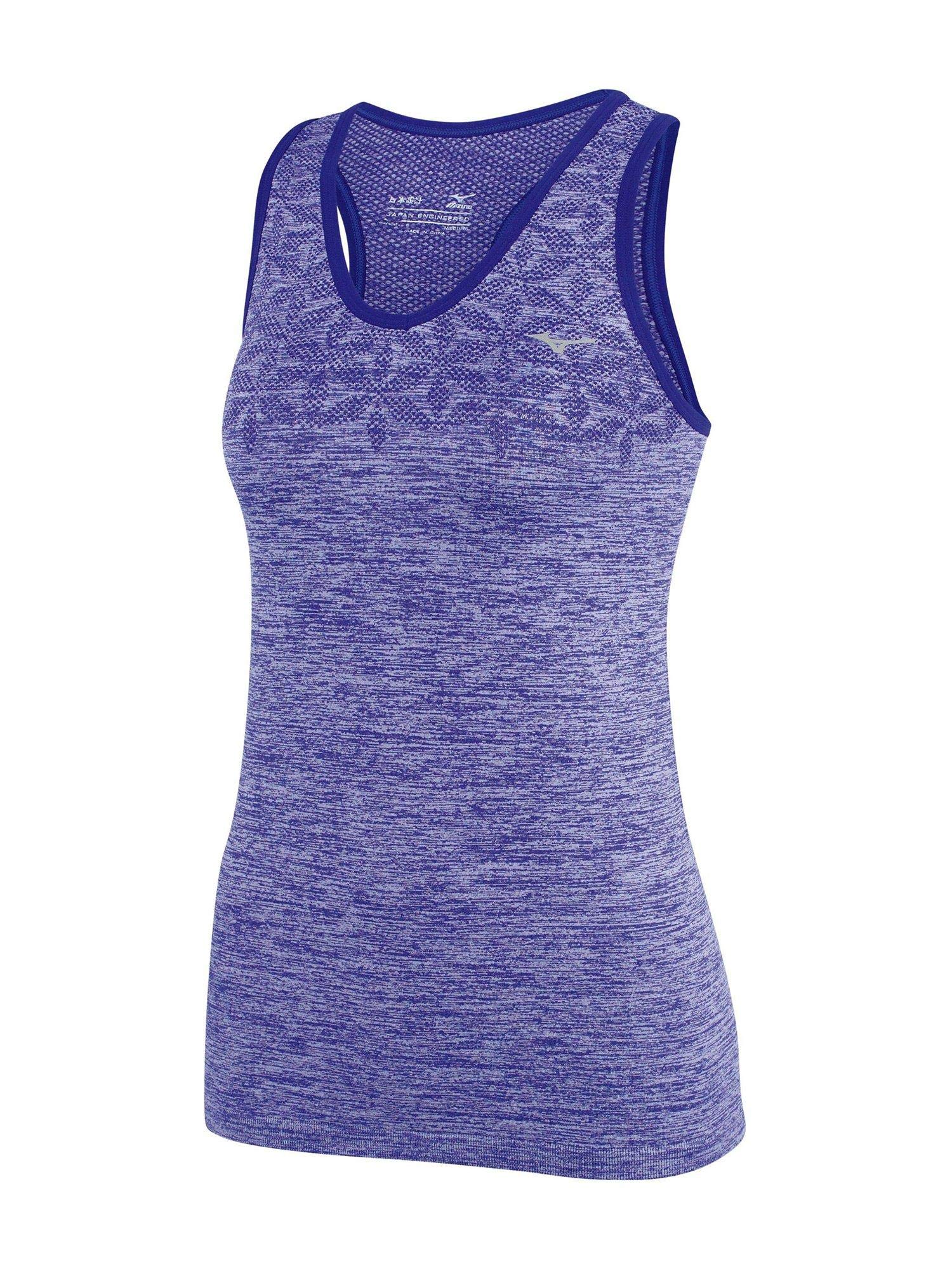 Mizuno Running Women's Seeker 2.0 Tank Top, Small, Purple