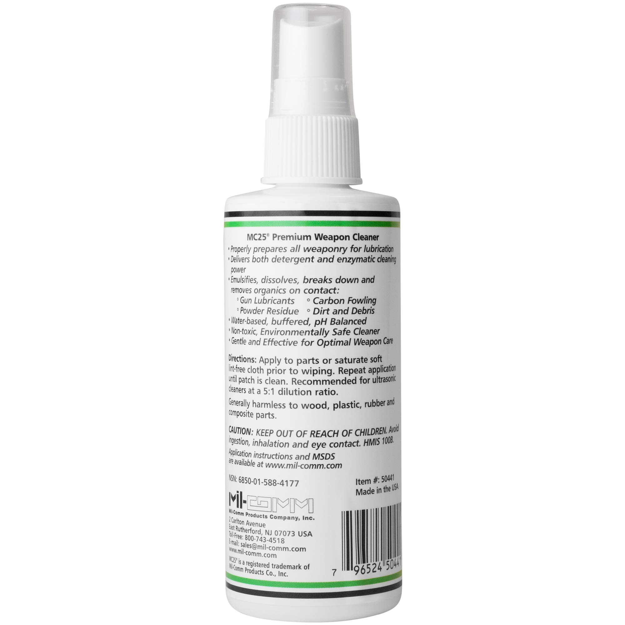 Mil Comm Mc25 Gun And Firearm Cleaner, Degreaser 4 Ounce Spray