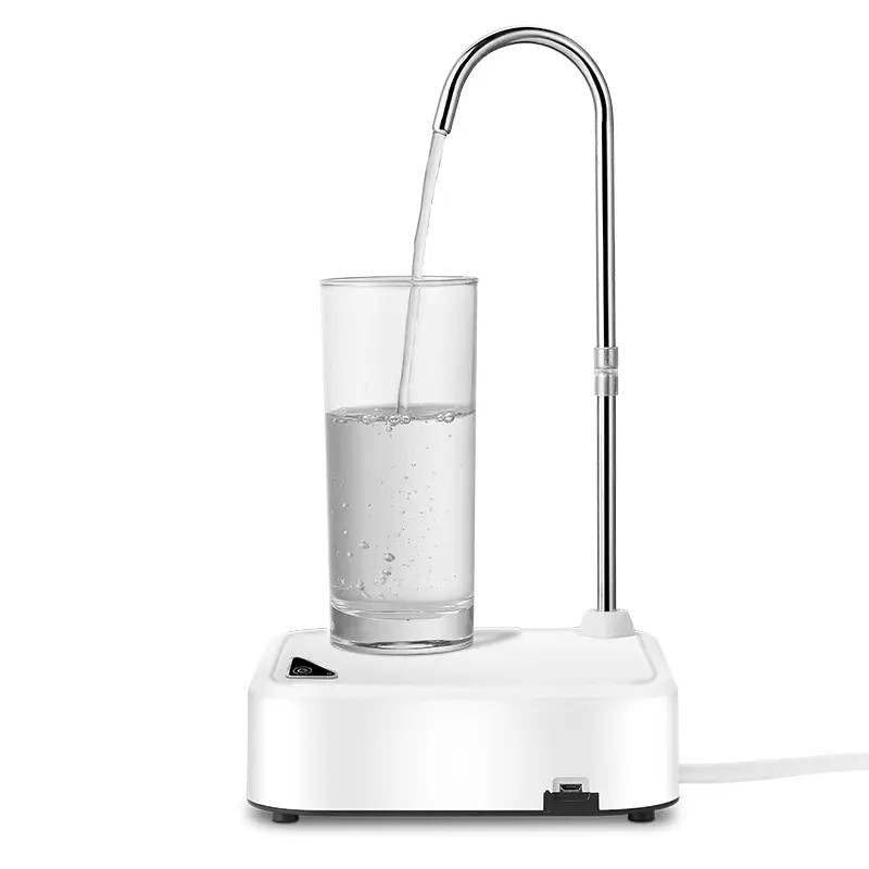 MAVNEK Intelligent & Portable Desktop Water Bottle Dispenser, Battery Powered Automatic Drinking Water Bottle Pump for 5 Gallon Universal, USB Rechargeable Electric Water Dispenser for Home Office