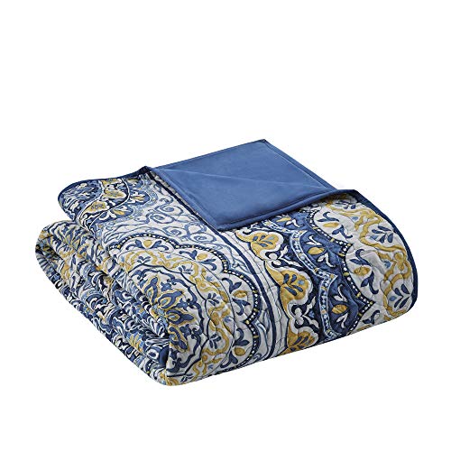 Madison Park Tangiers 6 Piece 2-in-1 Duvet Set, Blue, Cal, King/California King