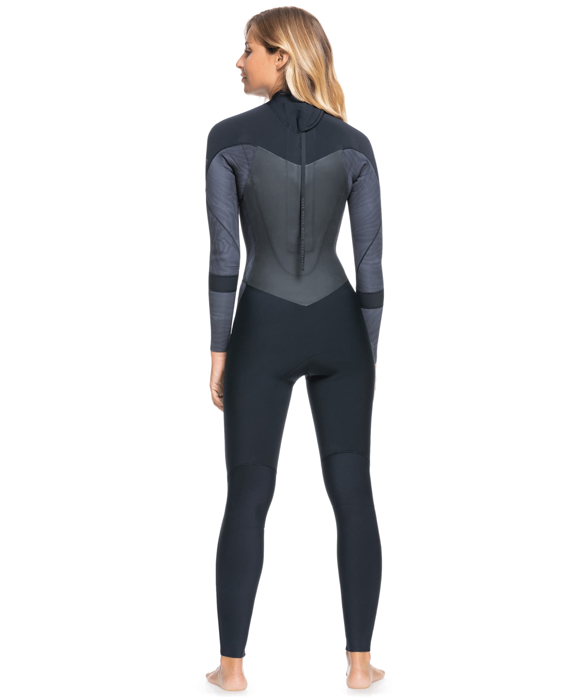 Roxy Womens 4/3 Syncro Back Zip GBS Wetsuit (Jet/Black, 10)