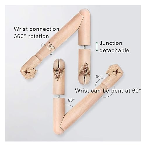 Mannequin Tailors Dummy Torso Dress Form Torso Female Tailors Dummy Dressmakers Dummies Fashion Students Display Bust Torso Head Wood Arm Adjustable for Clothing Je