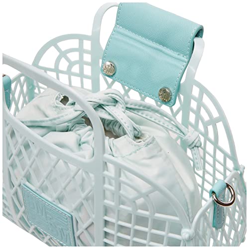 Steve Madden Screen Mesh Basket Bag, Mint
