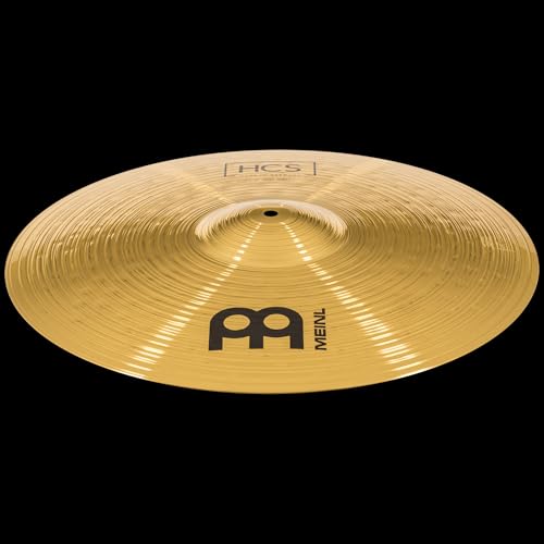 Meinl 18" Crash/Ride Cymbal - HCS Traditional Finish Brass for Drum Set, Made in Germany, 2-YEAR WARRANTY (HCS18CR)