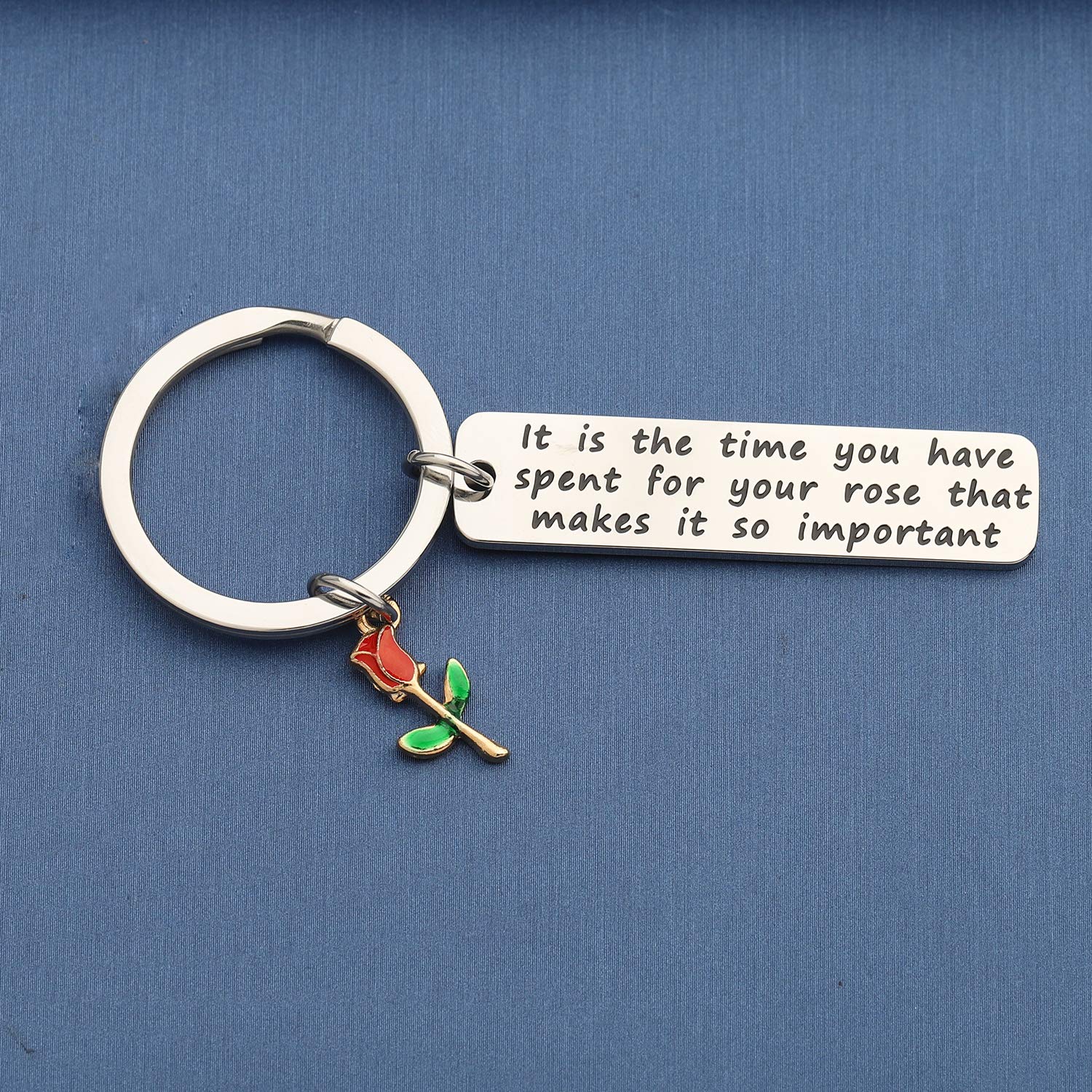 MYOSPARK It Is The Time You Spent On Your Rose That Makes Your Rose (Keychain)