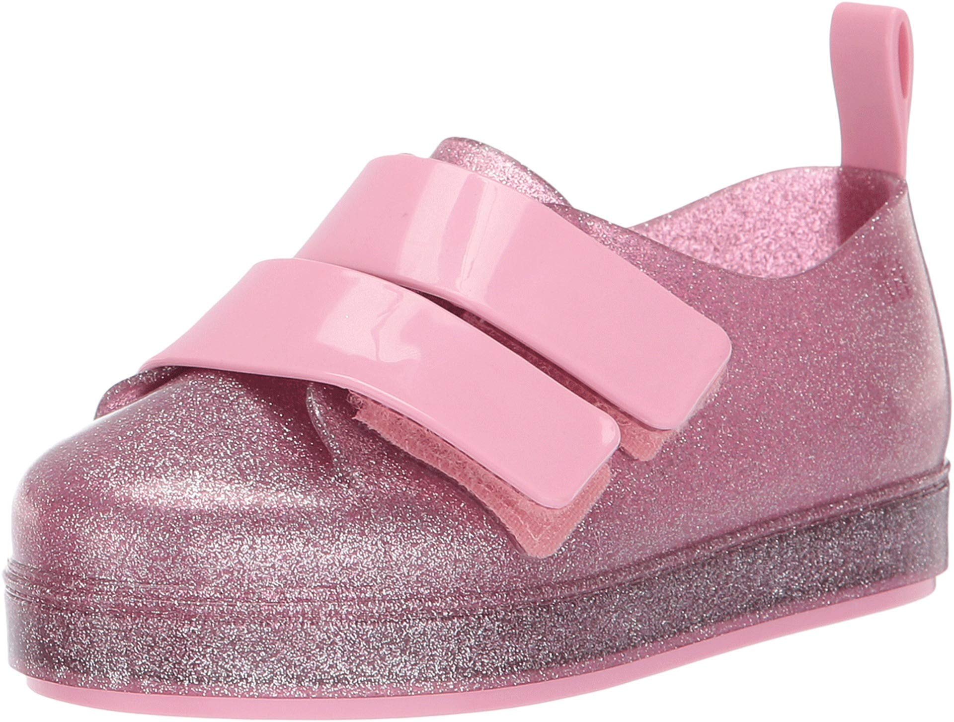 mini melissa Girl's Go Sneaker BB (Toddler/Little Kid) Pink Glitter 10 Toddler M