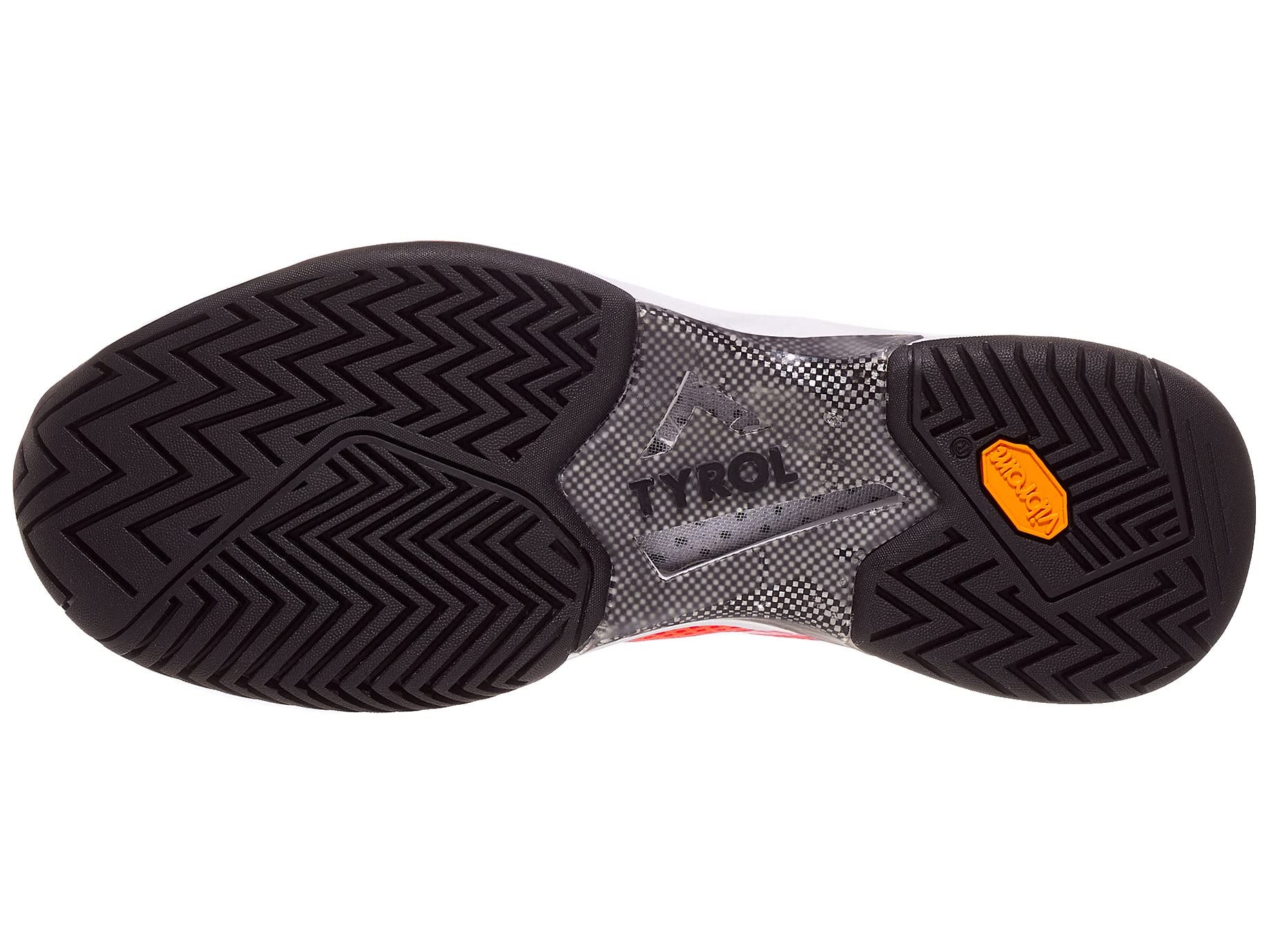Tyrol Men's Drive V Pickleball Shoe (Orange/Black) (10.5)