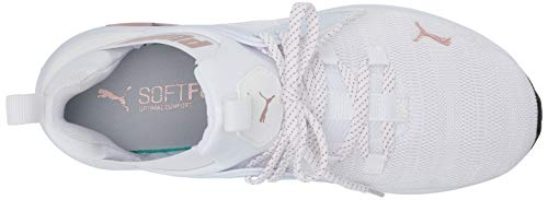 PUMA Women's ENZO 2 METAL Sneaker, Puma White-Rose Gold, 7