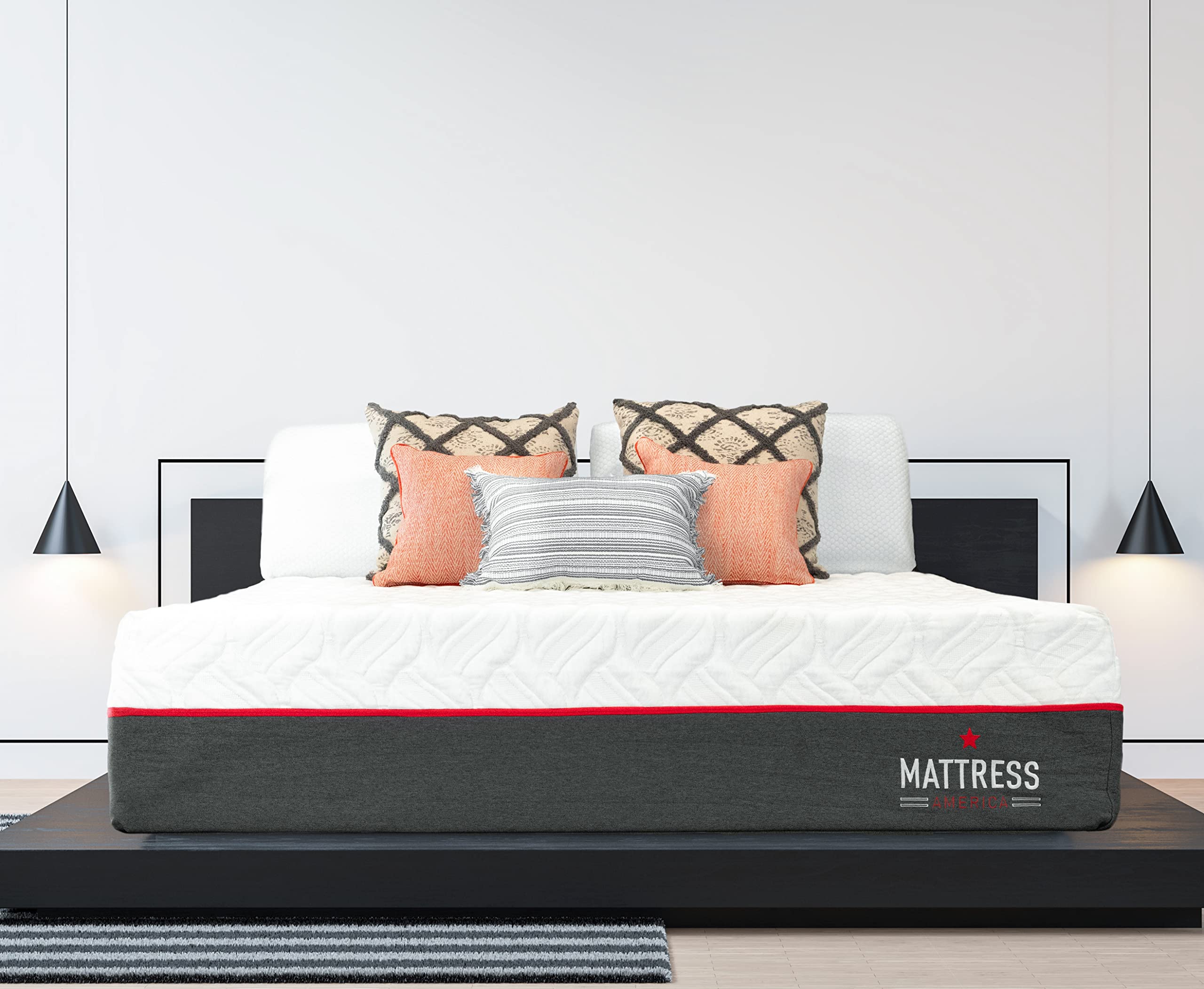 Mattress America Renew 15 Inch Gel Memory Foam Mattress,Plush, Queen