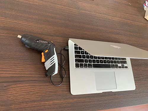 XUEPENG Electric Cordless Screwdriver, 4.2V Rechargeable Screwdriver Set w/Battery Li-ion, Electric Power Screwdriver w/2 Adjustable Positions & LED Lights for DIY Assembly Screw Driving,