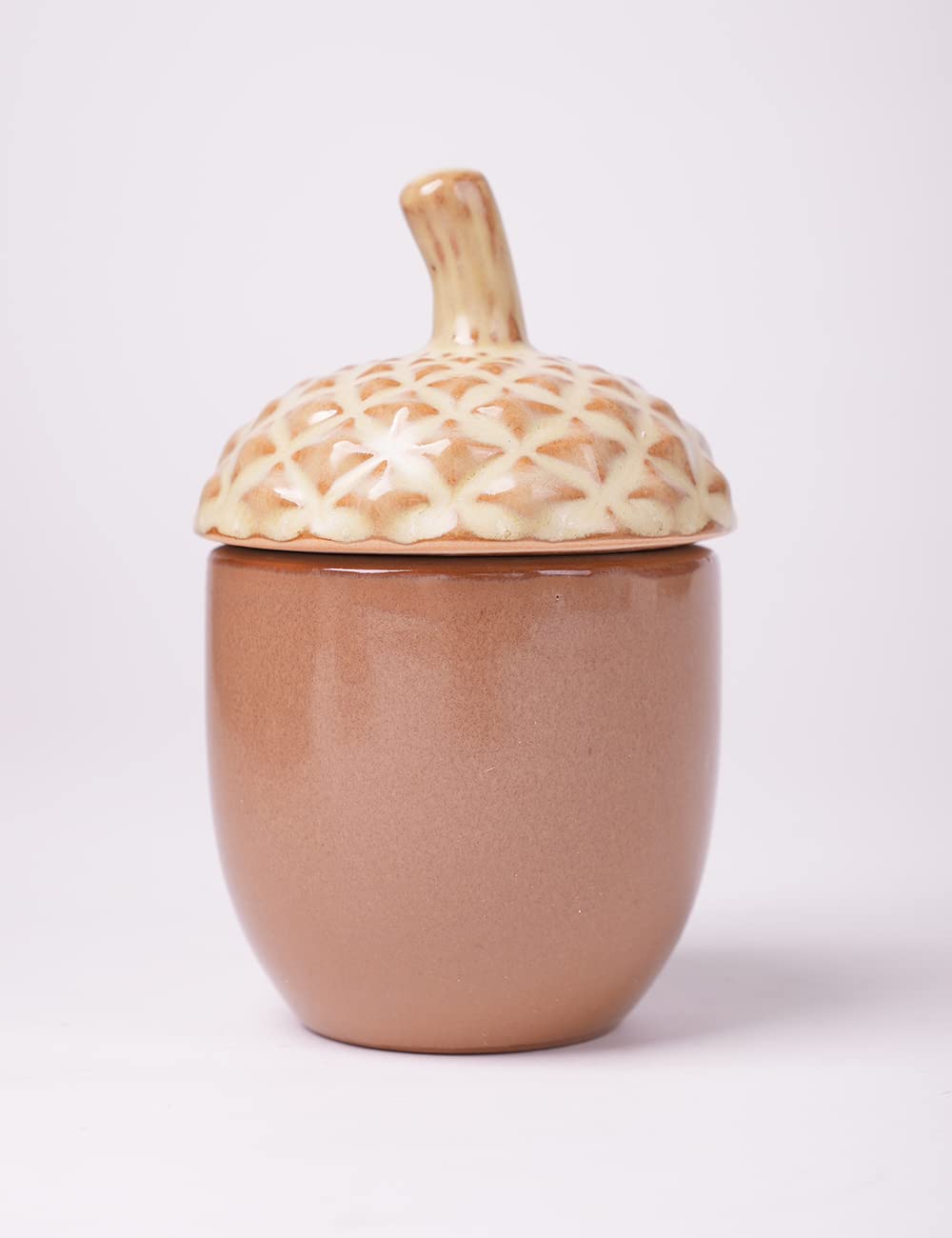 NENBOLEC 3pcs Cookie Jar Candy Dish Snack Tray Pinecone Gifts Sculpture Modern Decor Statue Table Centerpiece Crafts Ceramic Figurine Arts 4.7 inch