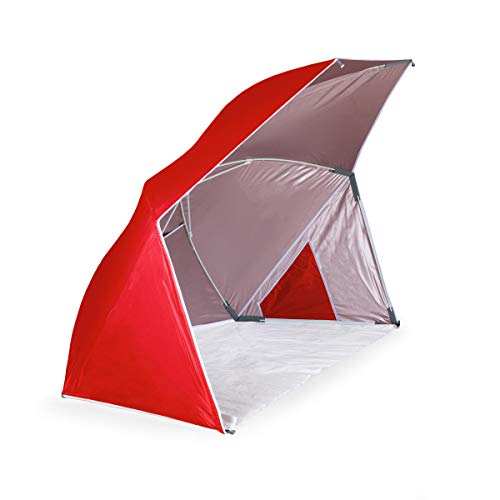 ONIVA - a Picnic Time brand Brolly Beach Umbrella Tent, (Red),One Size