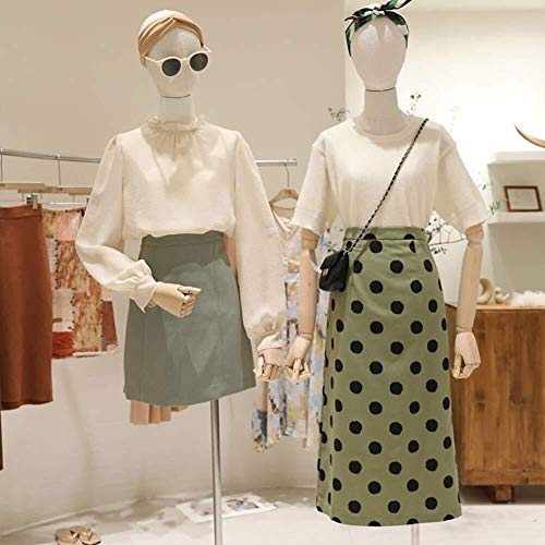 Mannequin Torso Mannequin Dress Form Torso Female Tailors Dummy Mannequin Dressmakers Dummies Fashion Students Display Bust Wood Arm Active Height Adjustable (A)