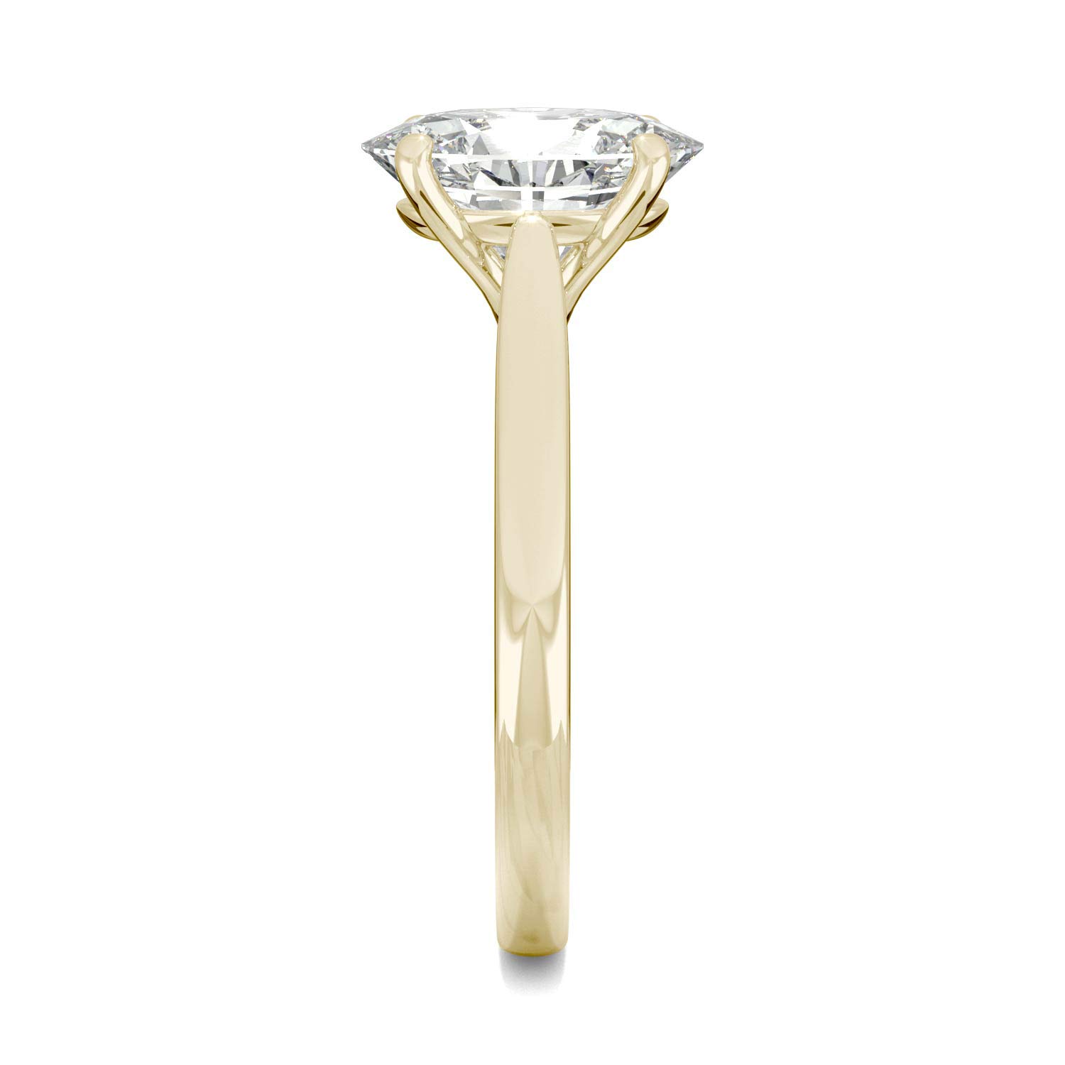 Moissanite by Charles & Colvard 10x6mm Elongated Oval Engagement Ring-size 9 2.30ct DEW