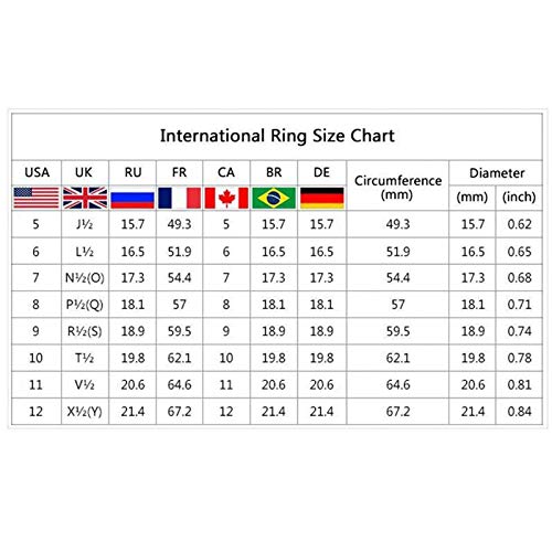 Simulated Diamond Ring for Women Proposal Ring CZ Engagement Wedding Rings Elegant Zirconia Jewelry Gift (C, 7)