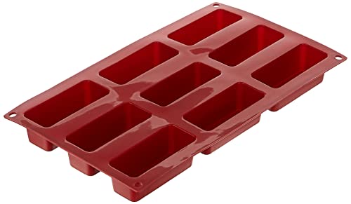 Silicone Molds [Twinkie, 9 Cup] Cupcake Baking Pan - Free Paper Muffin Cups - Non Stick, BPA Free, 100% Silicon & Dishwasher Safe Silicon Bakeware Tin - Kitchen Rubber Tray & Soap Molds