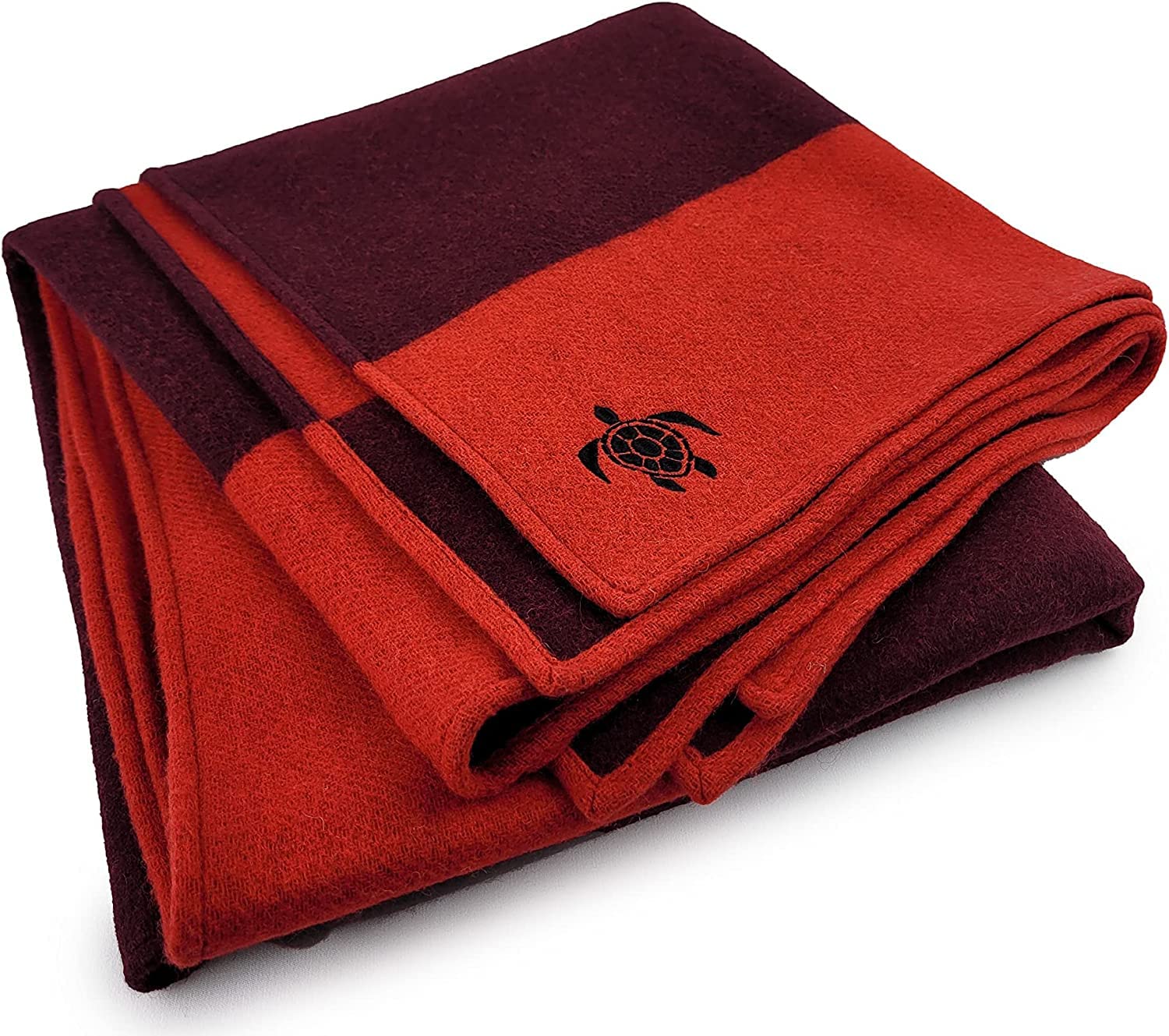 still and steady Meditation Blanket - Yoga Blanket - accessories for meditation mat, yoga mat (Red Wool)