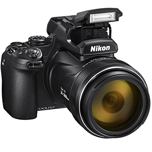 Nikon COOLPIX P1000 Bundle: 125x Optical Zoom, 4K Video, 64GB Card, Bag, Tripod, Filter Kit, Battery - Perfect All-in-One Package for Photographers & Creators