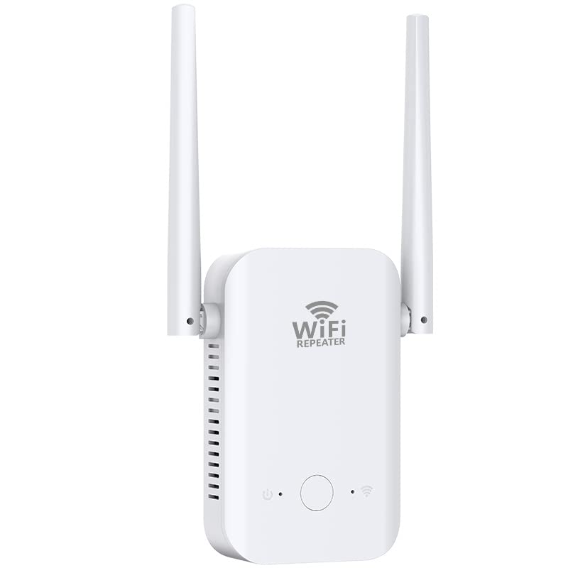 WiFi Range Extender Signal Booster up to 4000sq.ft and 30 Devices, Internet Extender Booster, WiFi Repeater Amplifier with Ethernet Port,2 Antennas 360° Full Coverage