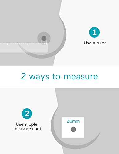 Paruu P3 Flange Insert 17mm, Original Breast Pump Parts, Wearable Breast Pump Replacement Accessories, 2 Pack