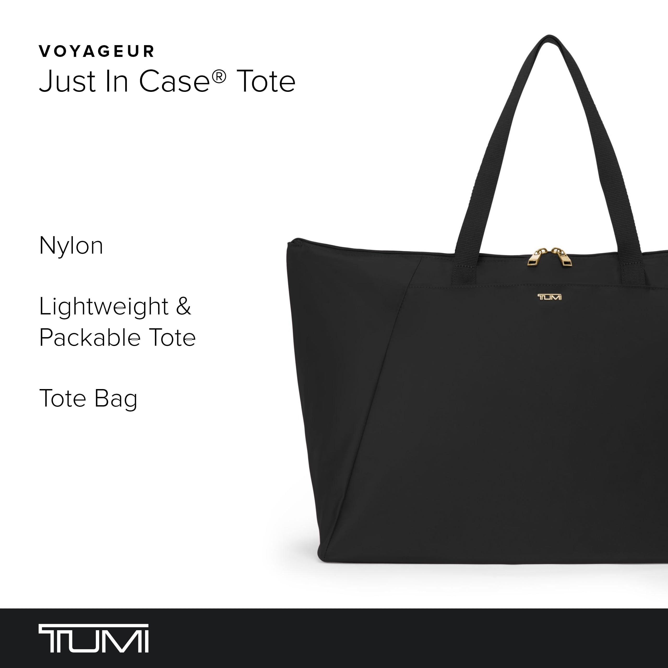 TUMI - Just In Case Tote - Packable Travel Bag - Foldable Travel Tote Bag- Water-Resistant Tote - 14.0" X 23.0" X 9.0" - Desert Red
