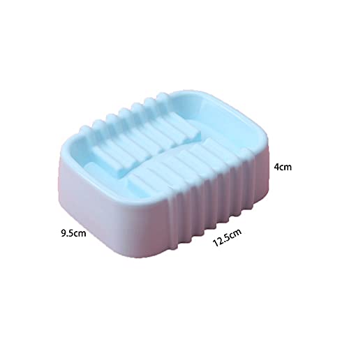 PLMM soap Box， Soapbox Plate Tray Drain Bathroom Flexible Soap Dishes Storage Holder Creative Bath Tools (Color : Pink)