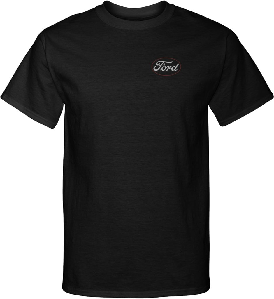 Mens White Ford (Pocket Print) Tall T-shirt, Black, Tall 4XL