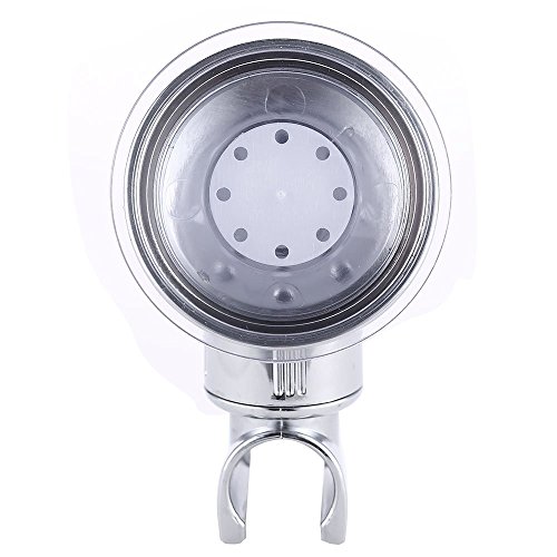 Zeta® Adjustable Attachable Rotatable Bathroom ABS Handheld Showerhead Bracket Wall Mount Holder with Suction Cup, Polished Chrome