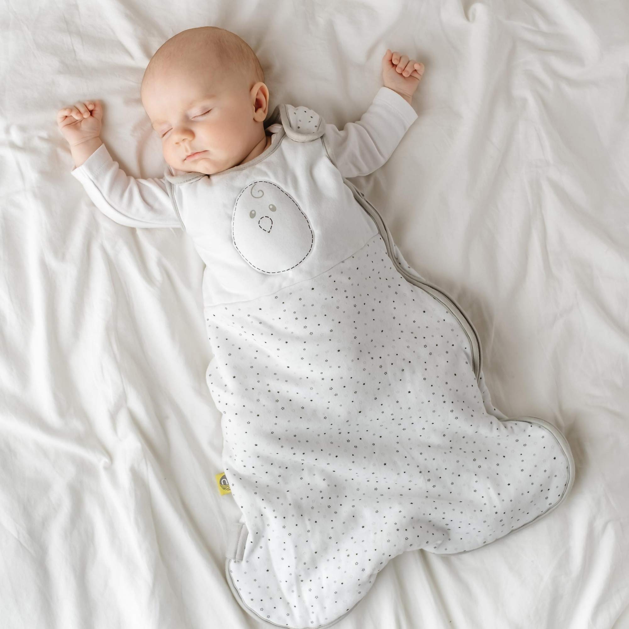 Nested Bean Zen Sack® 2-Pack | Infant Sleep Sacks | Baby 0-6M | TOG 0.5 (Classic) & 2.5 (Winter) | 100% Cotton | Eases Transition After Swaddle | Aids Self-Regulation | 2-Way Zipper | Machine Washable