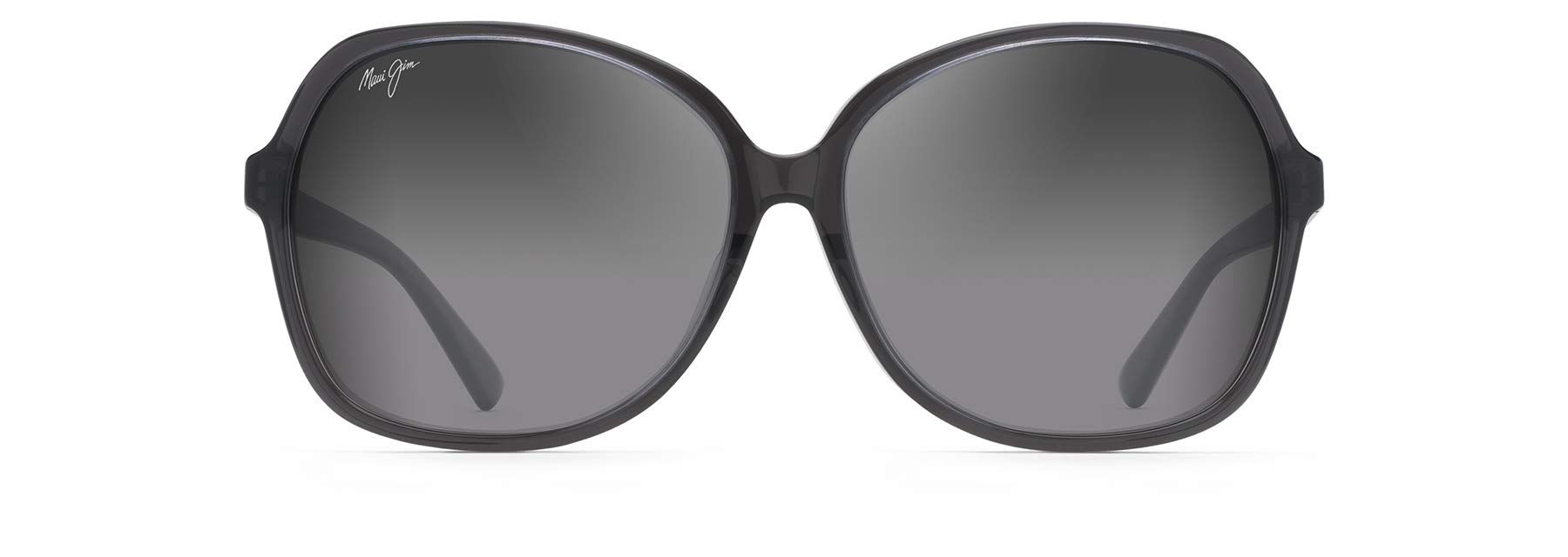 Maui Jim Women's Taro Polarized Fashion Sunglasses, Translucent Grey/Neutral Grey, Medium