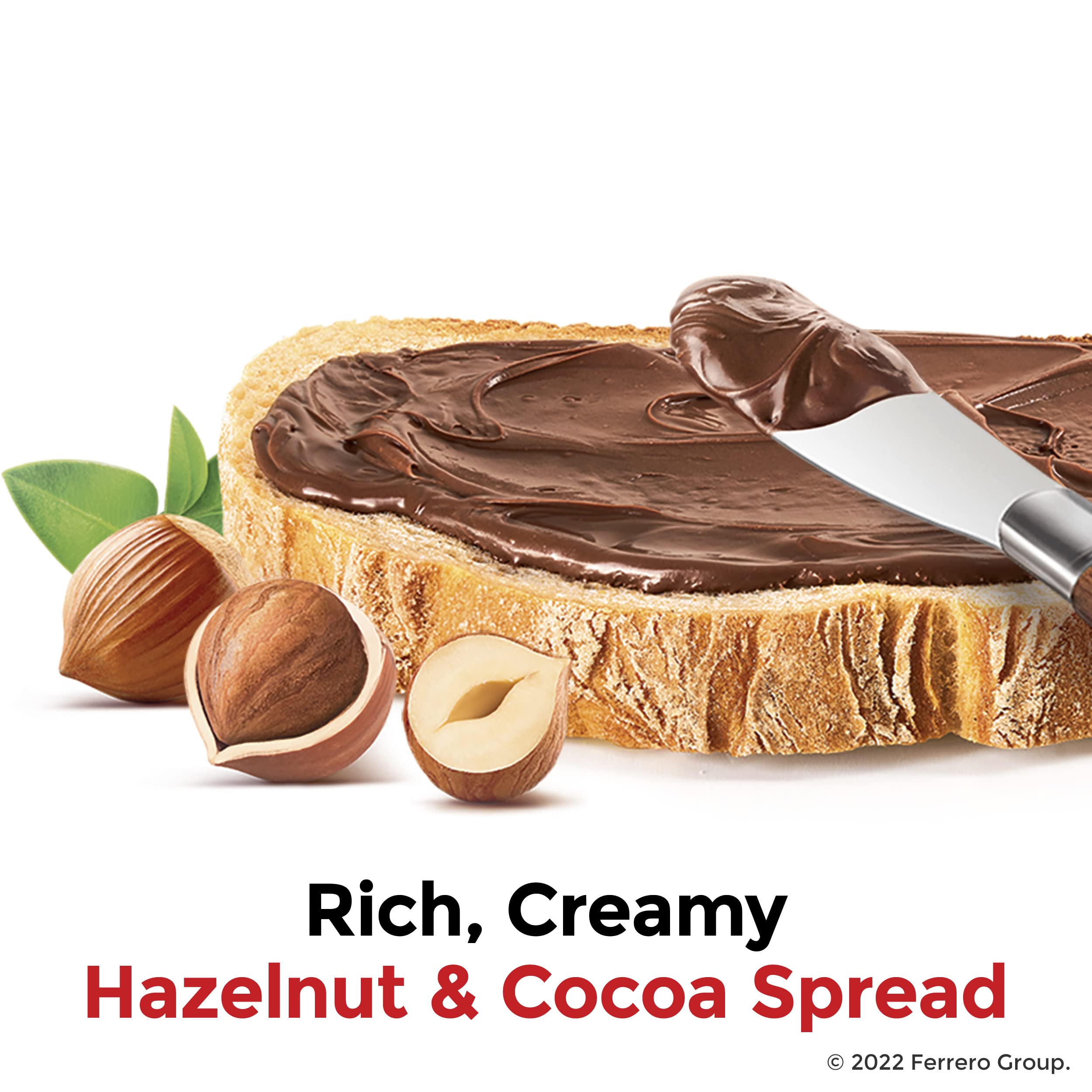 Nutella Hazelnut Spread With Cocoa For Breakfast, Bulk 120 Pack, 0.52 Oz Mini Cup