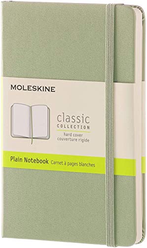 Moleskine Classic Notebook, Hard Cover, Pocket (3.5" x 5.5") Plain/Blank, Willow Green, 192 Pages