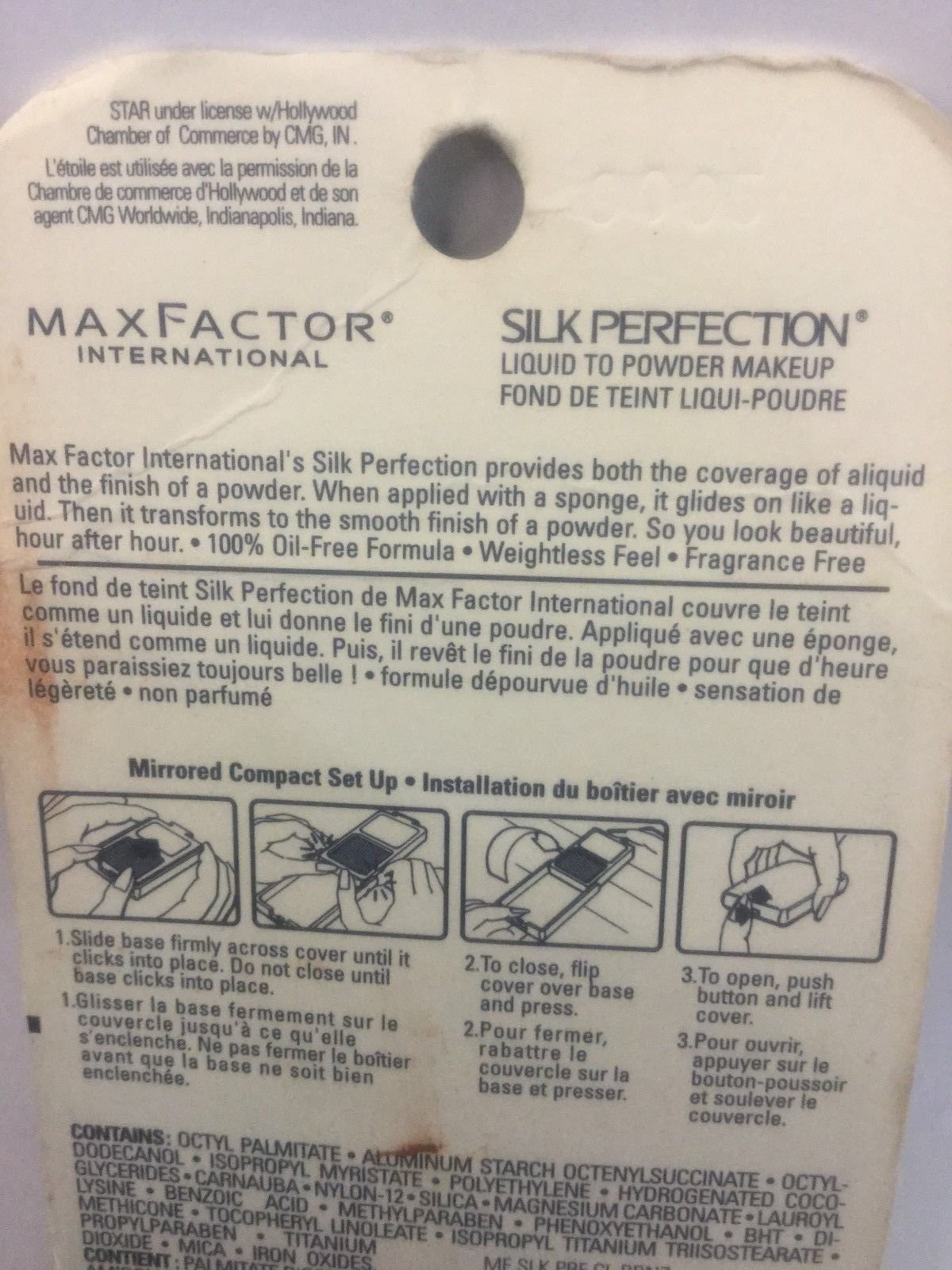Max Factor Silk Perfection Liquid to Powder Makeup Foundation Cool Bronze Original Formula