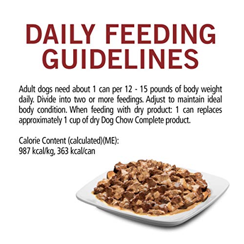 Purina Dog Chow High Protein Gravy Wet Dog Food, High Protein With Real Chicken - (12) 13 oz. Cans