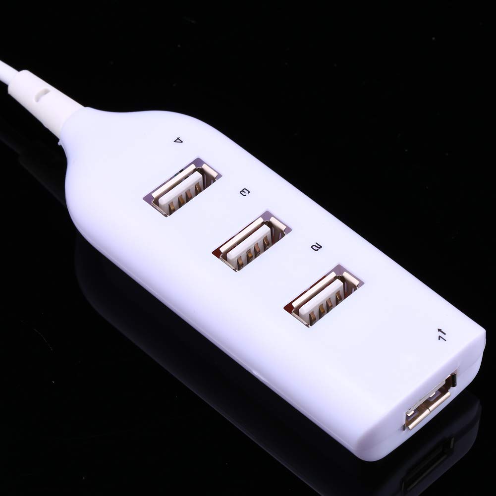 USB 2.0 Hub, 4 in 1 USB Multi Hub Splitter Power Adapter, for USB Mice, USB Printer, USB Scanner, USB Hard Drives, USB CD R, DVD ROM Drive