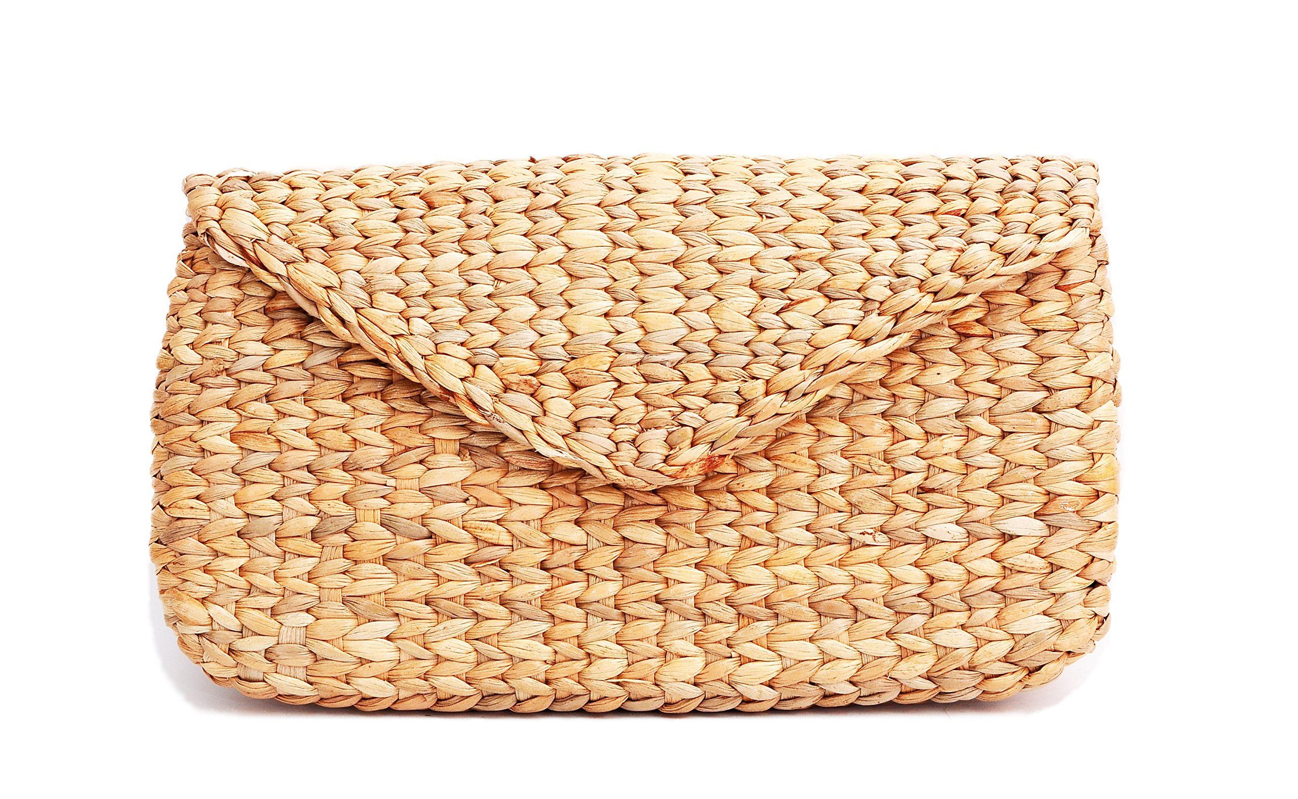 Mini Vintage Handmade Knit Bamboo Rattan Straw Clutch Bag/Handbag
