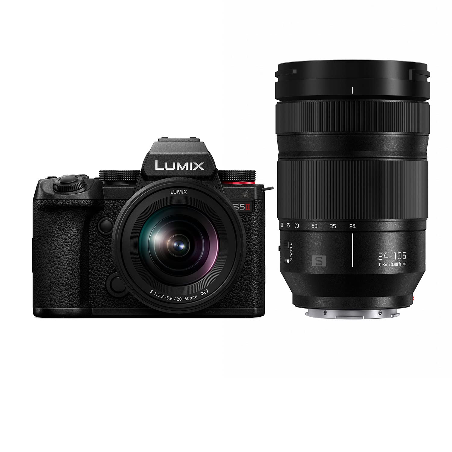 Panasonic LUMIX S5II Mirrorless Camera (DC-S5M2KK) with LUMIX S 24-105mm F4 Lens (S-R24105)